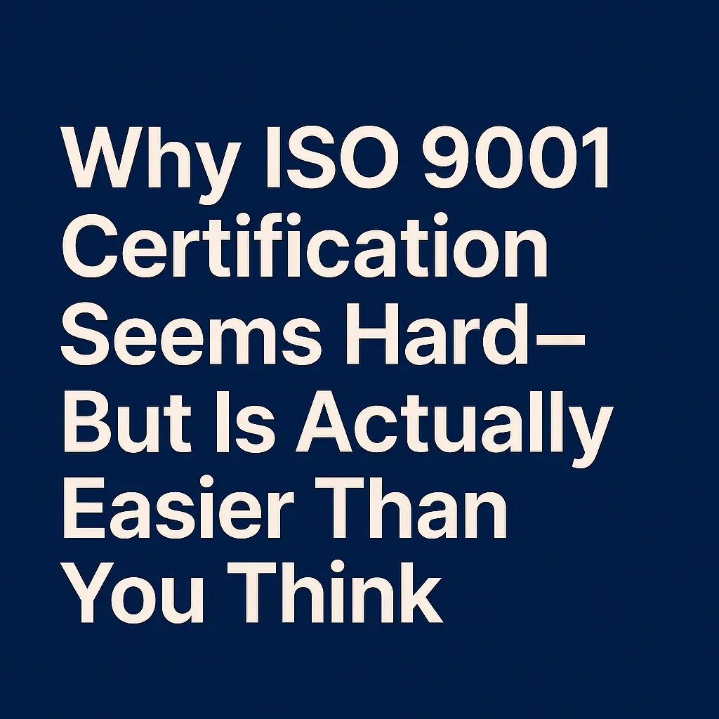 Why ISO 9001 Certification Seems Hard—But Is Actually Easier Than You ...
